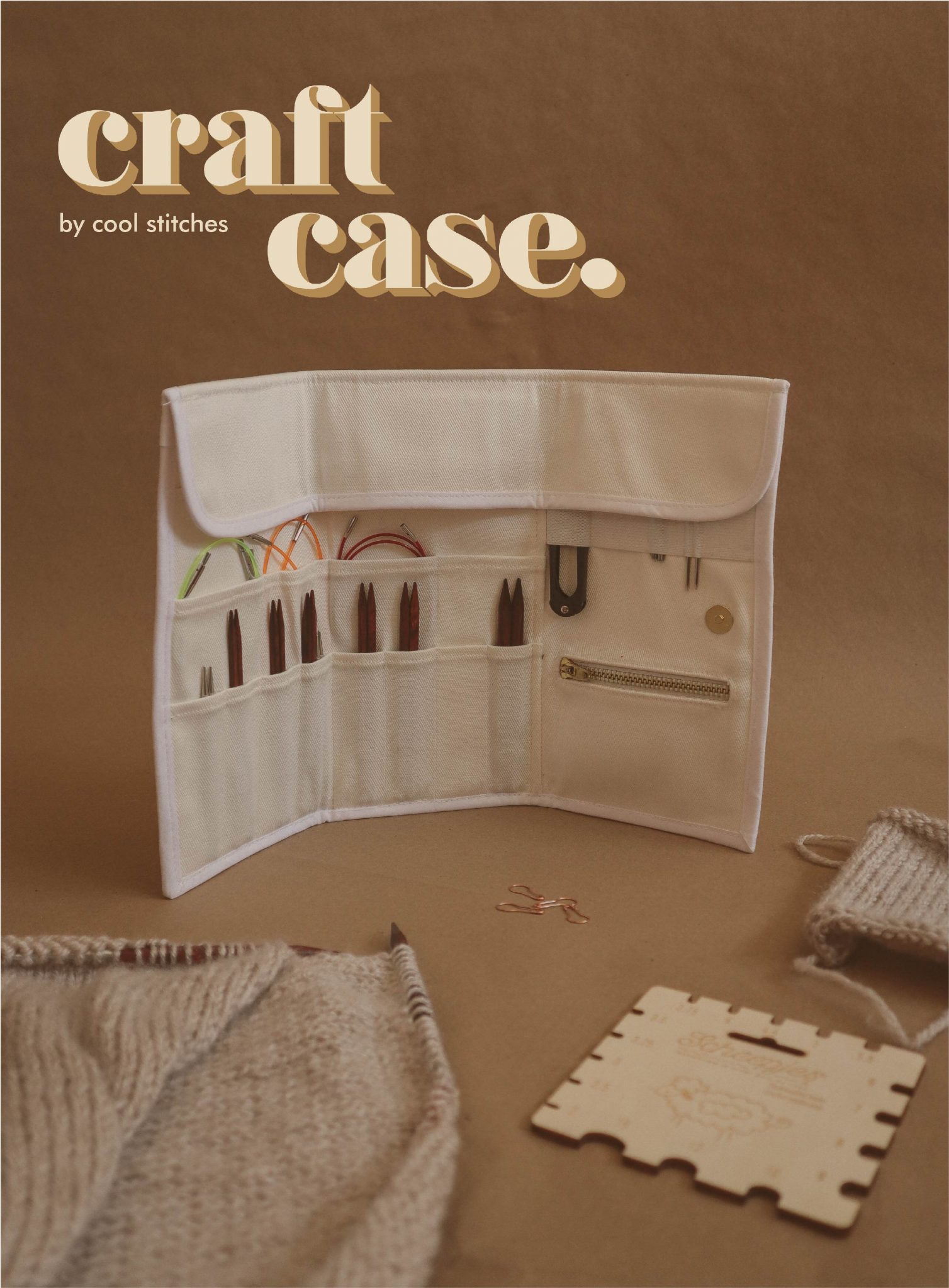 CRAFT CASE PDF PATTERN A4/LETTER • Cool Stitches